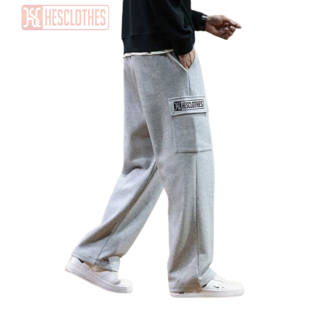 Jual Hesclothes Celana Training Cargo Pria Premium Basic Polos Jogger Cargo Pants Cowok Kekinian ...