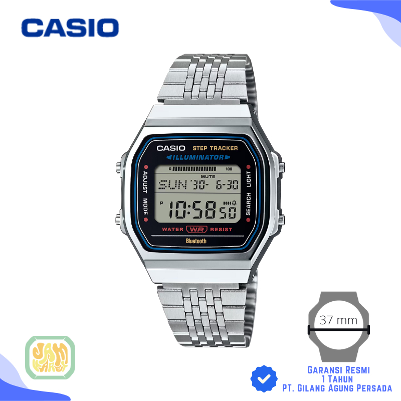 Jual JAM TANGAN CASIO ABL-100WE-1A ORIGINAL - ABL 100WE 1ADF SILVER BLUETOOTH STEP TRACKER ...