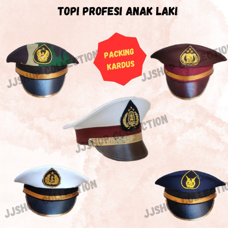 Jual TOPI PROFESI TNI AD TNI AL TNI AU POLISI DAN AKPOL (LAKI LAKI ...