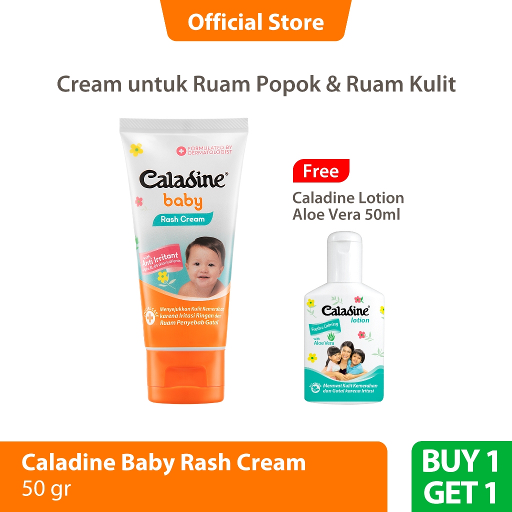 Jual Beli 1 Caladine Baby Rash Cream Gratis 1 Caladine Lotion Aloe Vera ...