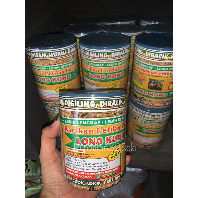 Jual LONG KUNG PAKAN BURUNG PERKUTUT KEMASAN 450Gr perkutut LOKAL ...