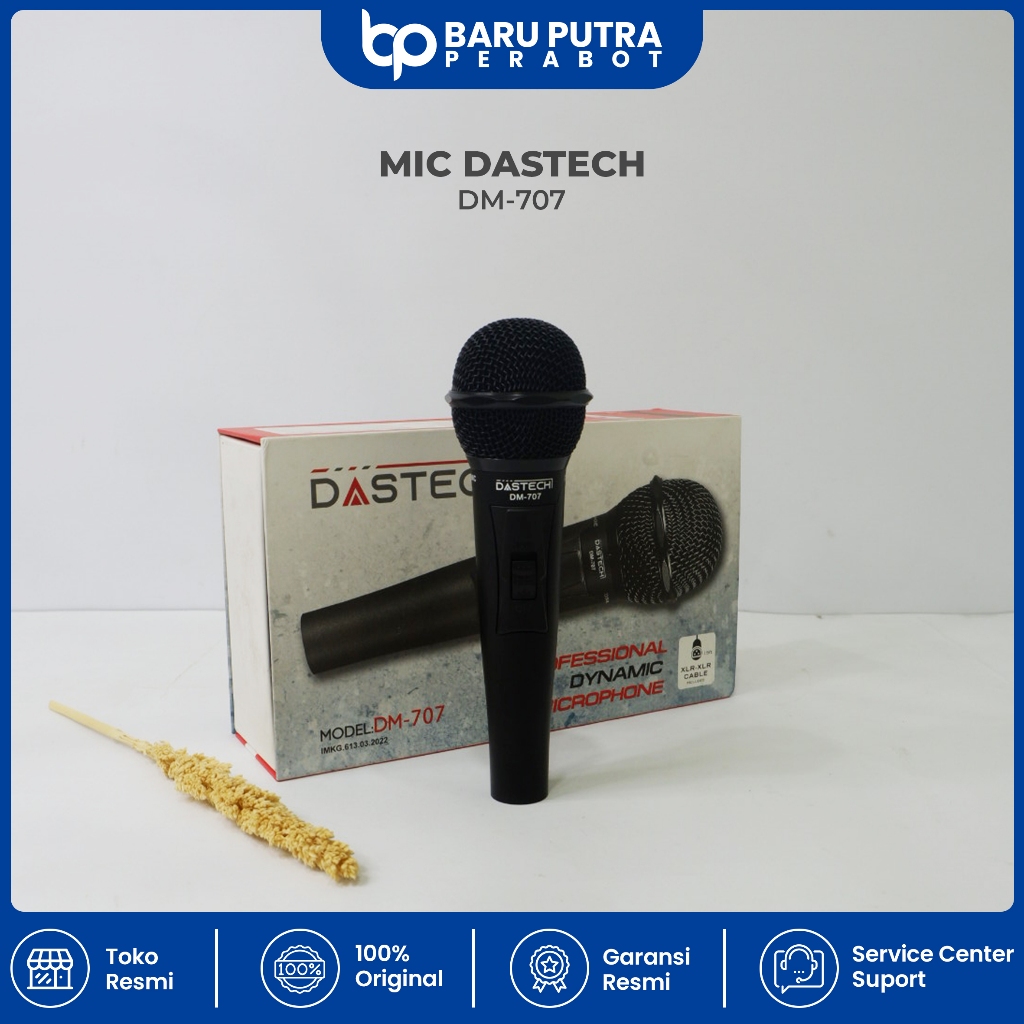 Jual Mic DASTECH DM-707 +Switch | Microphone Vocal / Instrument DM707 ...