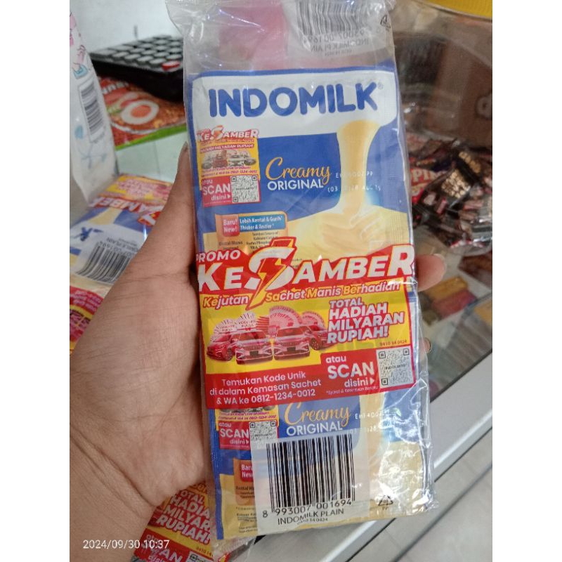 Jual SUSU INDOMILK //KENTAL MANIS PUTIH//SACHET//1 PAK 6 SACHET ...