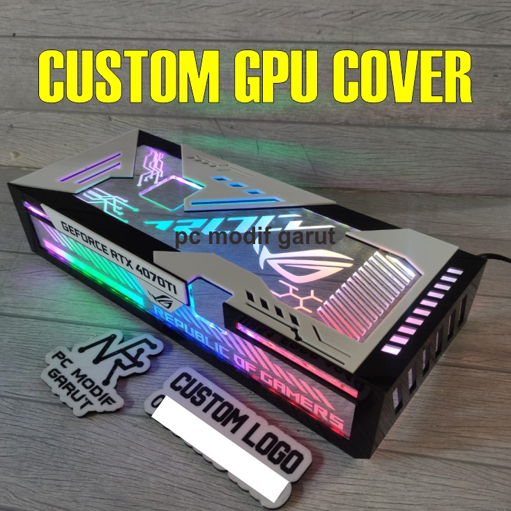 Jual GPU COVER VGA COVER TRANSPRANT EDITION CUSTOM LOGO LED ARGB ...