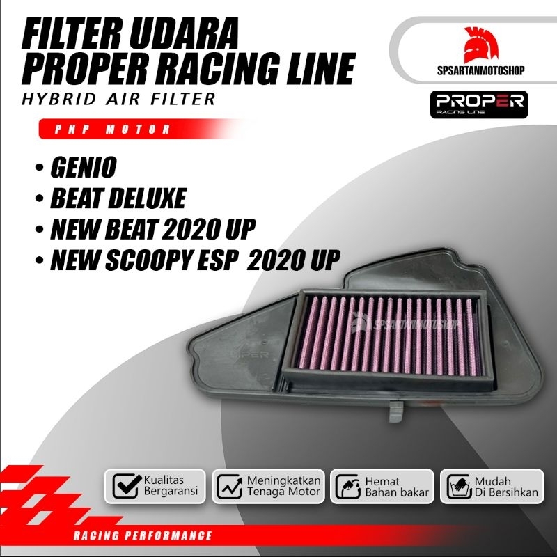 Jual Filter Saringan Udara Beat Deluxe New Scoopy ESP Genio Proper ...