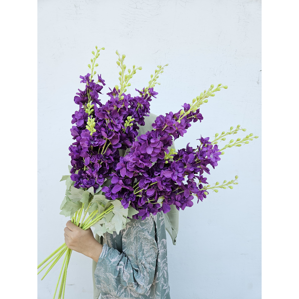 Jual Bunga Delphinium Artificial / Premium Delphinium hias | Shopee ...