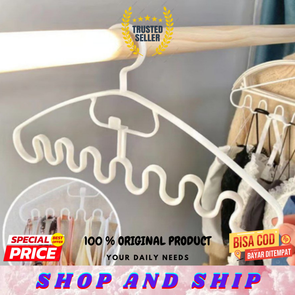 Jual Wave Pattern Stackable Hanger ORIGINAL SAS | Shopee Indonesia