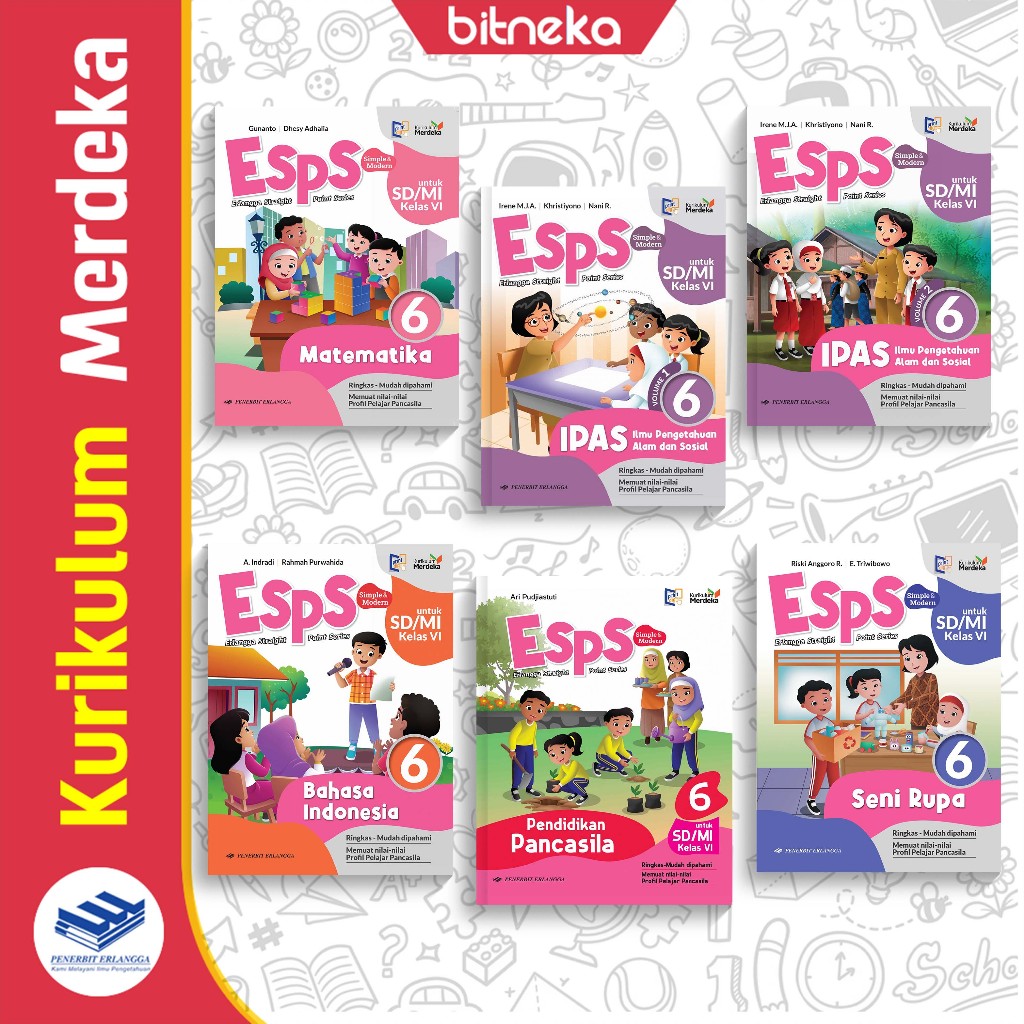Jual Buku ESPS (Erlangga Straight Point Series) Jilid 6 untuk SD/MI Kelas 6 - K-Merdeka Erlangga ...