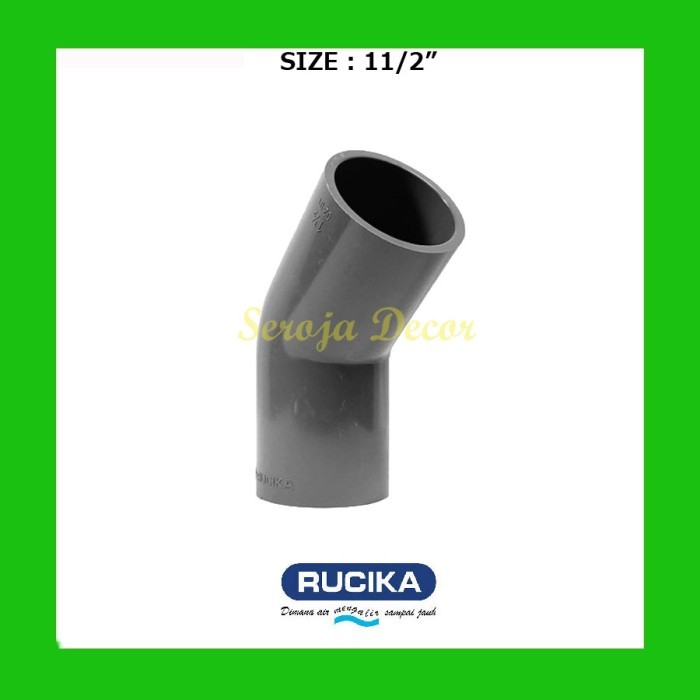 Jual Rucika Elbow 45 Derajat AW 1 1/2 " inch | Shopee Indonesia