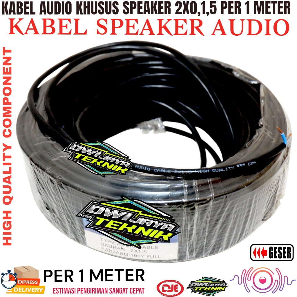 Jual Kabel audio kabel speaker/kabel listrik 2x1.5mm ecer permeter ...