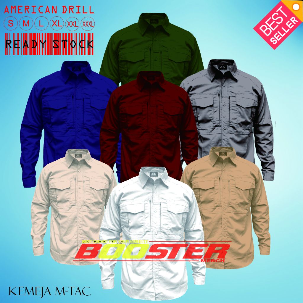 Jual Baju Kemja Dinas Lengan Panjang Model M Tac Tac tical Bahan ...