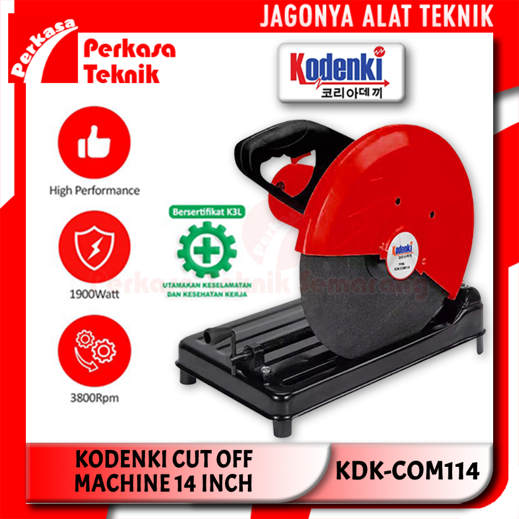 Jual KODENKI COM114 Mesin Potong Besi Kayu Aluminium 14" Cut Off ...
