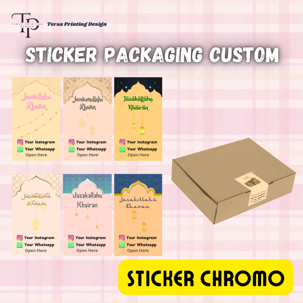 Jual Sticker Segel Box Custom/Label Box Packing - Stiker Seal Box ...