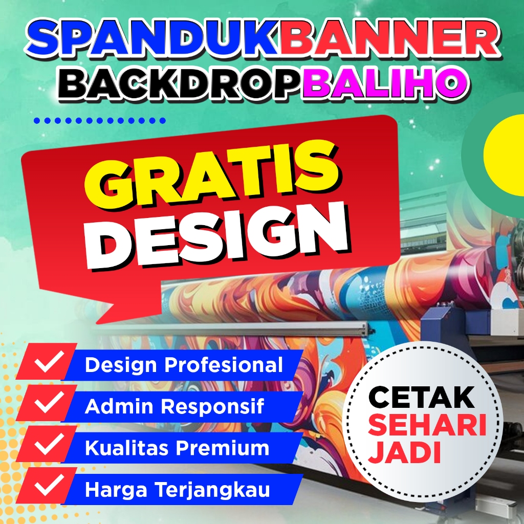 Jual Cetak Spanduk | Banner | Backdroop | Baliho Sehari Jadi | Shopee Indonesia