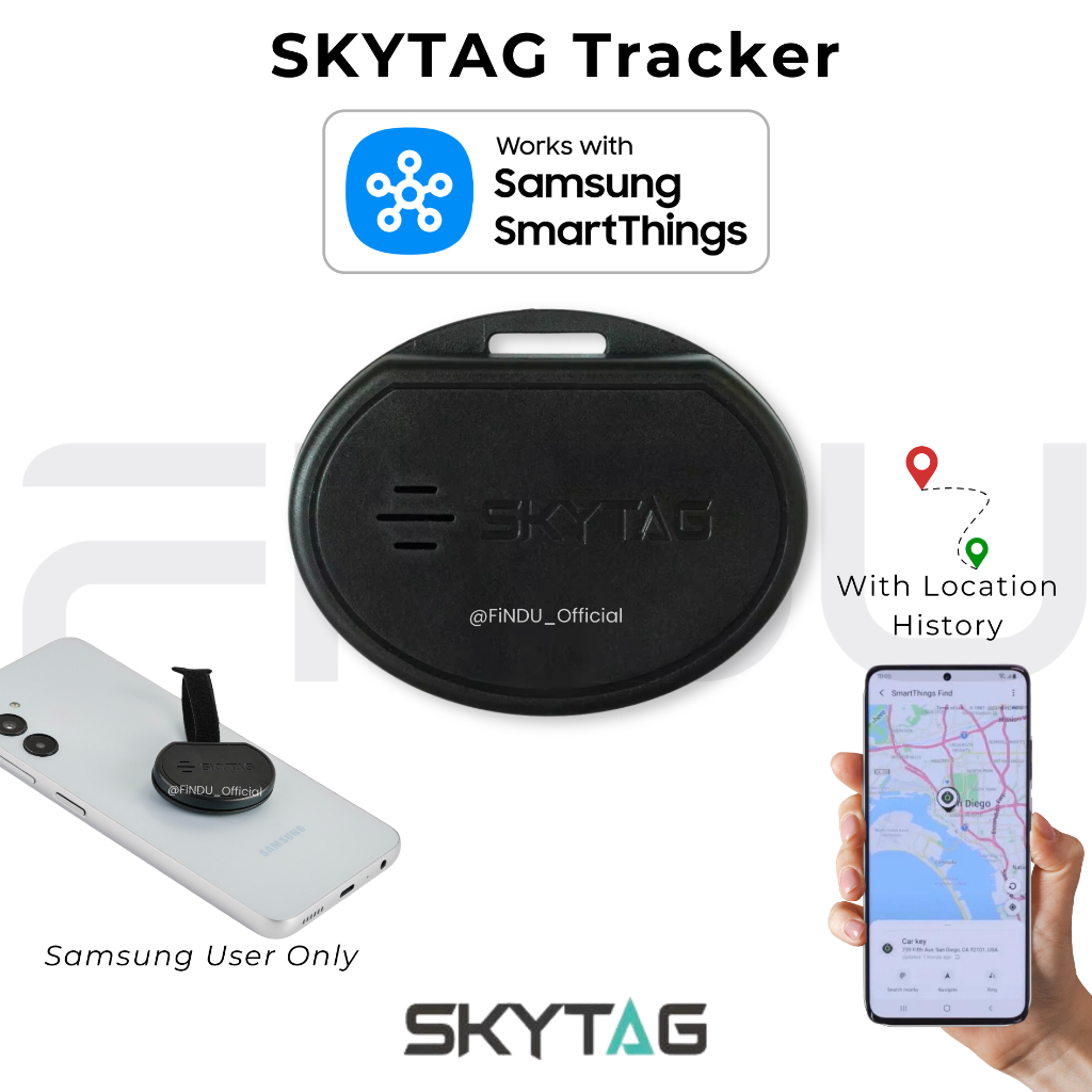 Jual SKYTAG - Smart Tag / Tracker Work With Samsung SmartThings Find Device / Android GPS ...