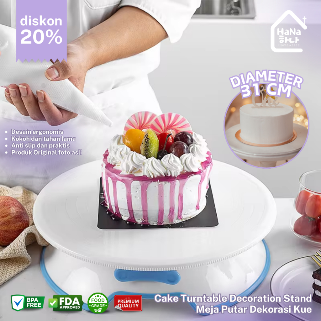 Jual Meja Putar Dekorasi Kue - Rotary Tray Cake Turntable Display ...