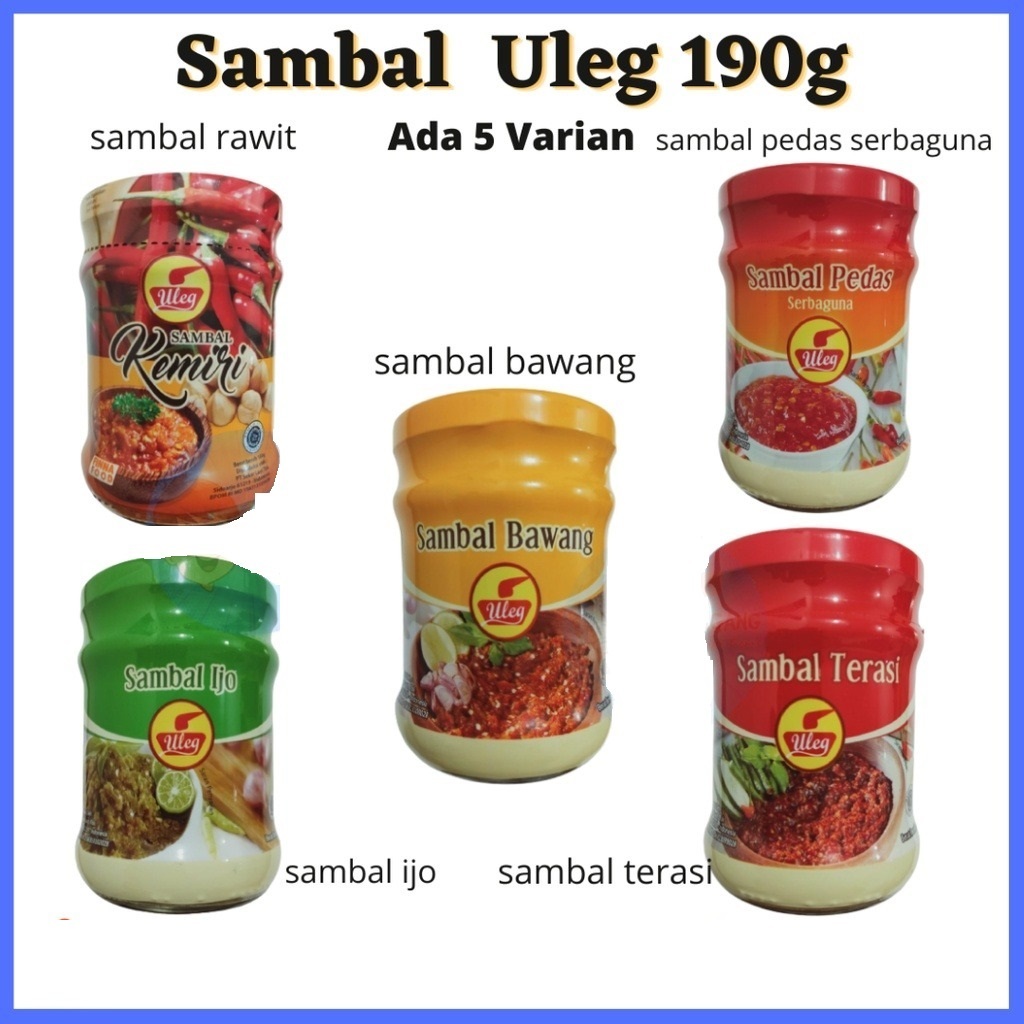 Jual Sambal Botol Finna Uleg Rasa Sambal Terasi 190 Gr, Teri 175 Gr ...