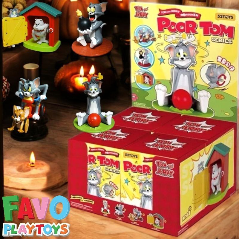 Jual 52TOYS Tom And Jerry - Poor Tom Series - FULL SET 4 PCS Blind Box ...