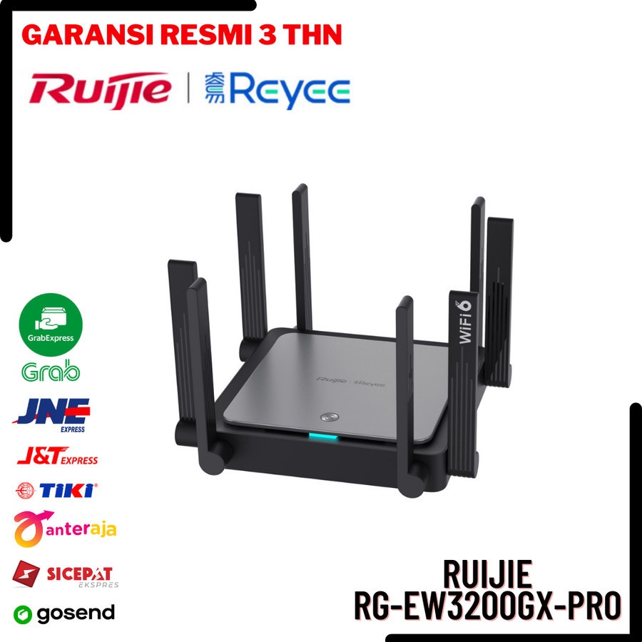 Jual Ruijie RG-EW3200GX-PRO 3200M Wi-Fi 6 Gigabit Router Dual-band ...