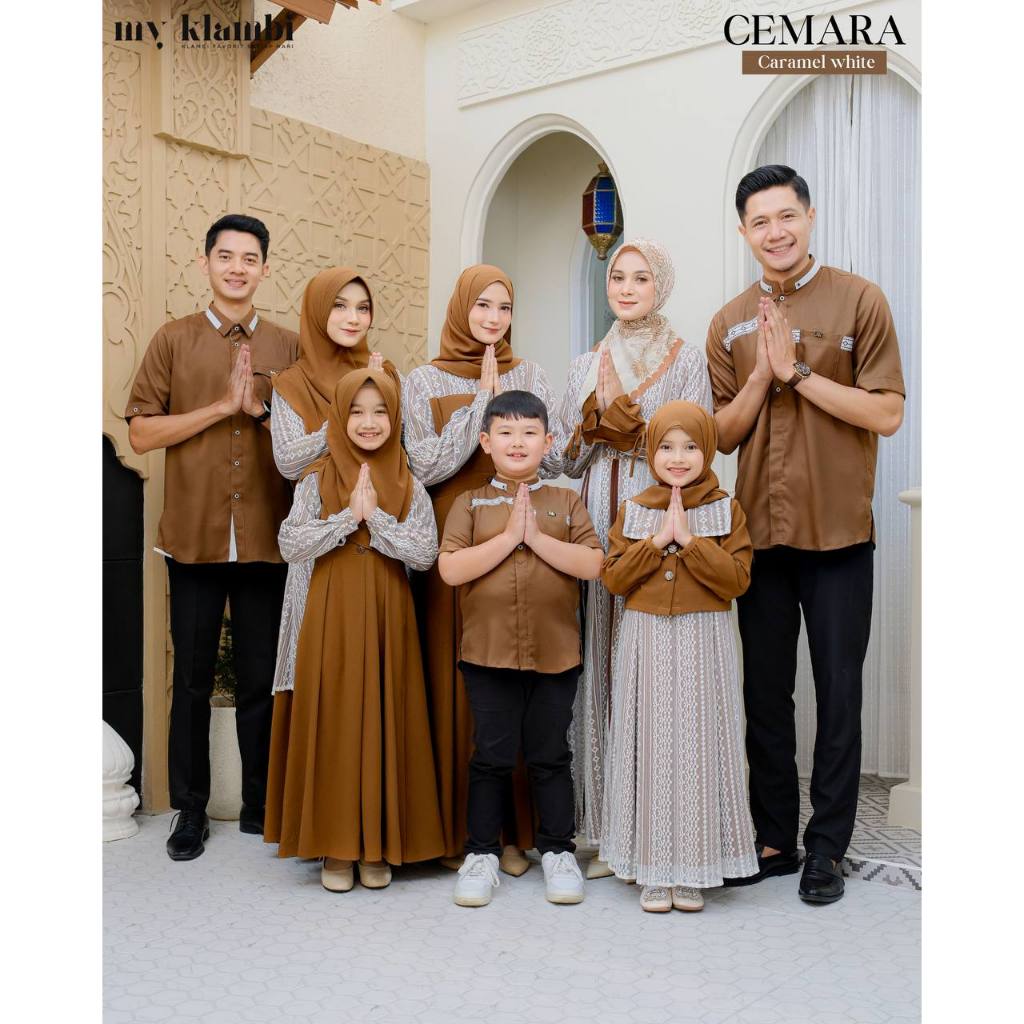 Jual [READY STOCK!!] MY KLAMBI CEMARA CARAMEL WHITE//SARIMBIT KELUARGA ...