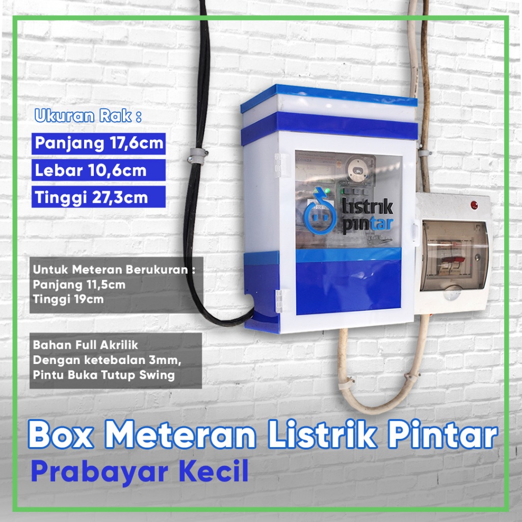 Jual Box Meteran PLN Prabayar Kecil Listrik Pintar Bahan Acrylic ...