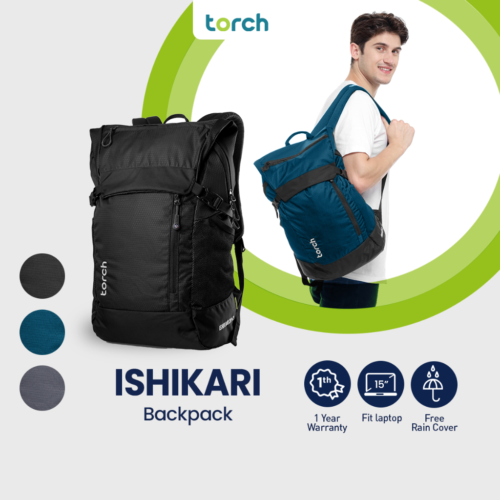 Jual TORCH Bundling Ishikari Tas Ransel Punggung Sekolah Kerja ...