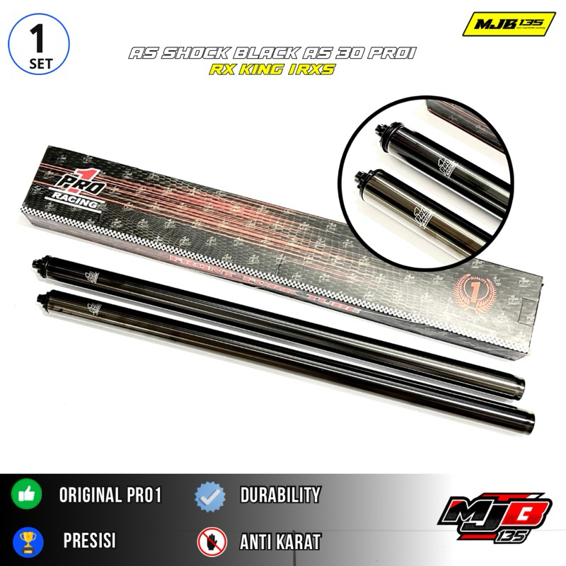 Jual AS SHOCK DEPAN BLACK HITAM RX KING RXS RXK YT AS 30 PRO1 ( 1 SET ) | Shopee Indonesia