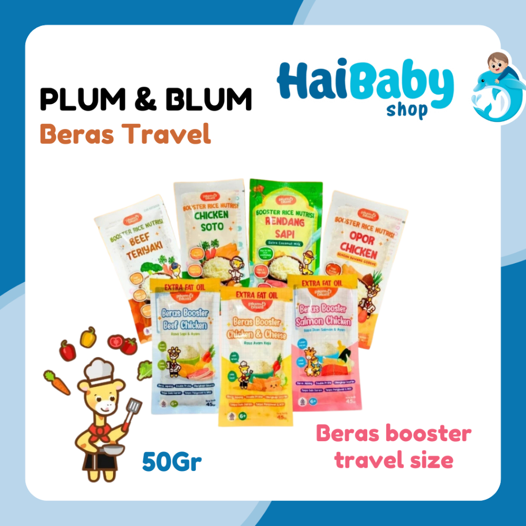 Jual Plum & Blum Beras Mpasi BB Booster Nutrisi Double Prohe Travel Size - 45 gr | Shopee Indonesia
