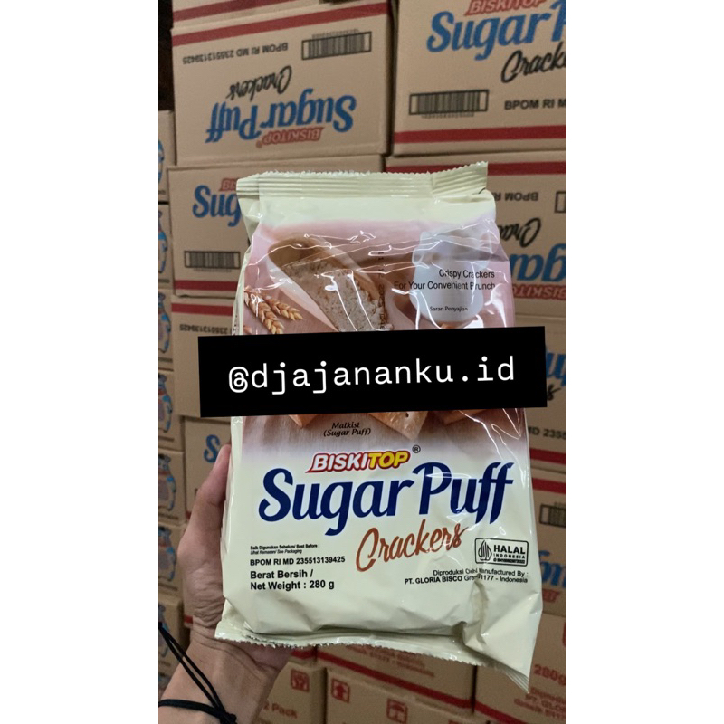 Jual BISKITOP SUGAR PUFF 280gr x 12pcs | Shopee Indonesia