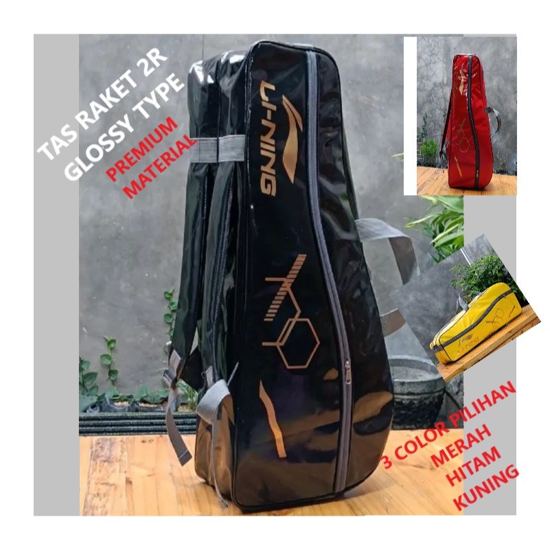 Jual Tas raket bulutangkis bahan glossy mengkilap premium model rangsel ...