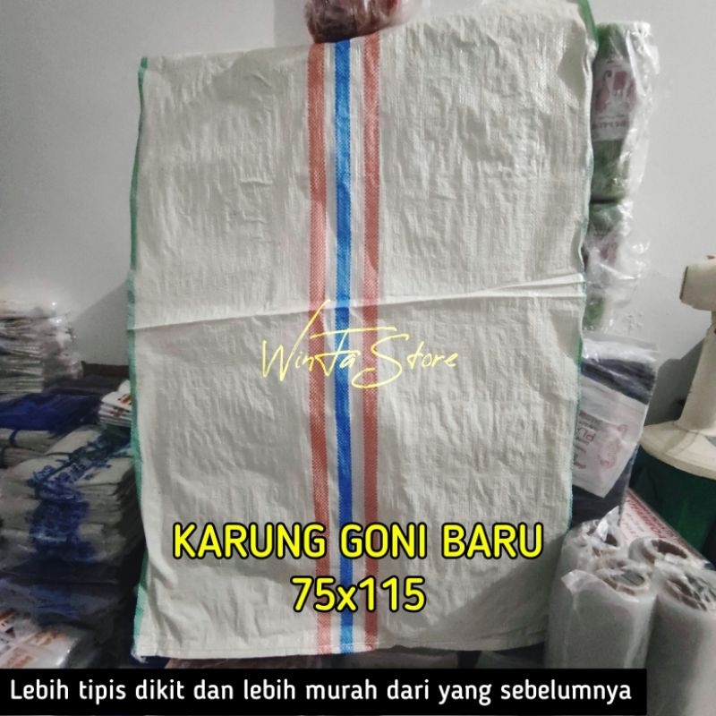 Jual Karung Goni Baru 75x115 Karung Plastik Goni 100 kilo | Shopee ...