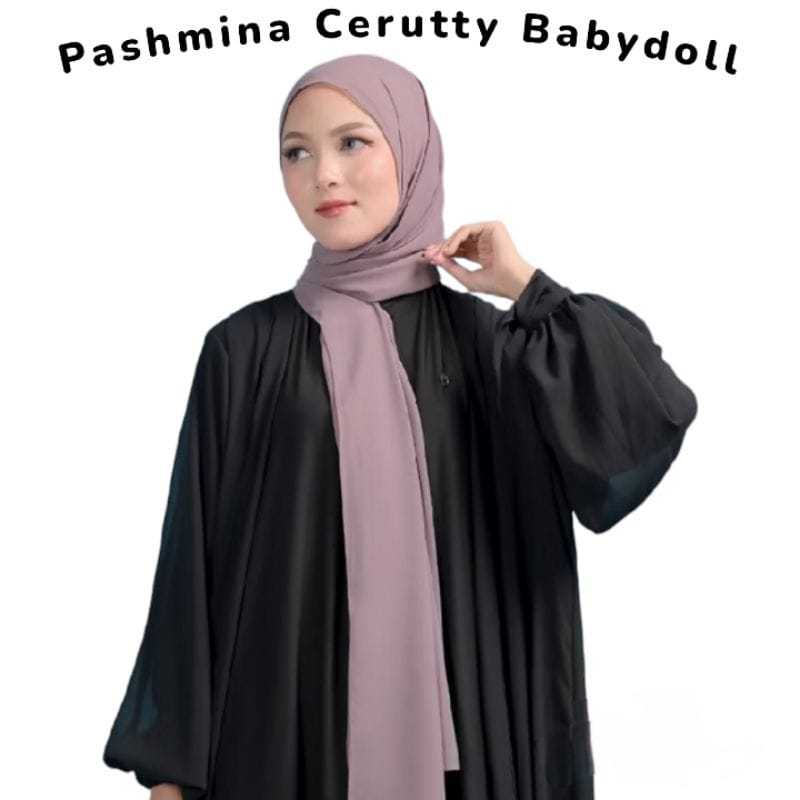 Jual hijab_fasion Pashmina Basic Babydoll - Pasmina Cerutty Babydoll | Shopee Indonesia