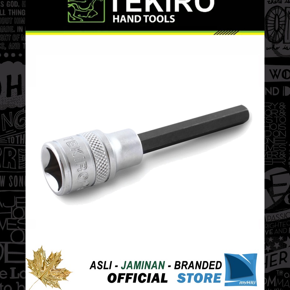 Jual Kunci Mata Soket L Ketok L4 L12 mm 12 inch DR Hex Bit Sock Spanner ...