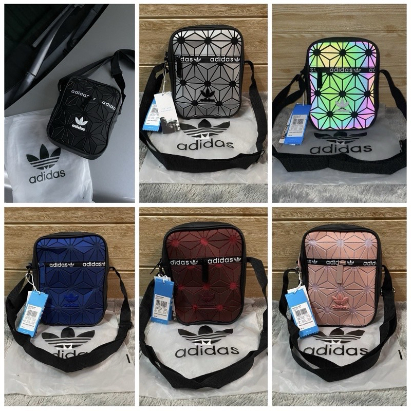 Jual [BISA COD] SLINGBAG Adidas Issey Miyake SQUARE PATTERN / Tas ...