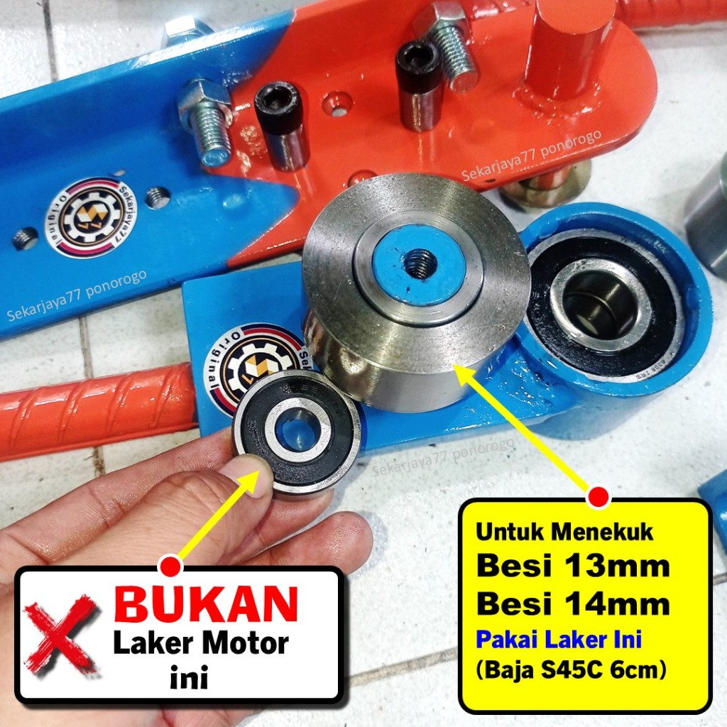 Jual Alat Bending Besi Pembengkok Besi 13 mm 14 mm Sekarjaya77 SJ1308 ...