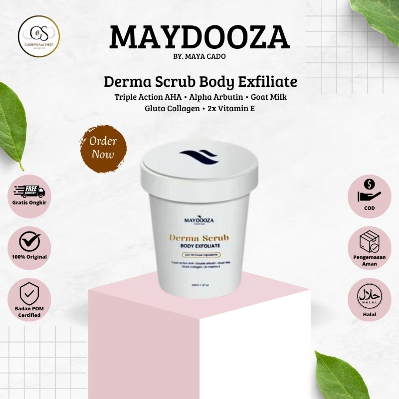 Jual (ORI) READY DERMA SCRUB EXFOLIATE MAYDOOZA BY MAYACADO | Shopee ...