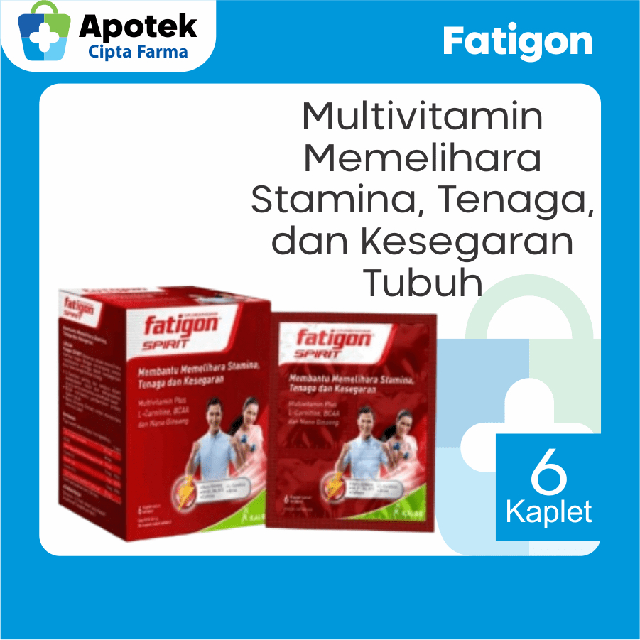 Jual Fatigon Spirit Multivitamin Multi Vitamin Vitamin B Vitamin B1 ...