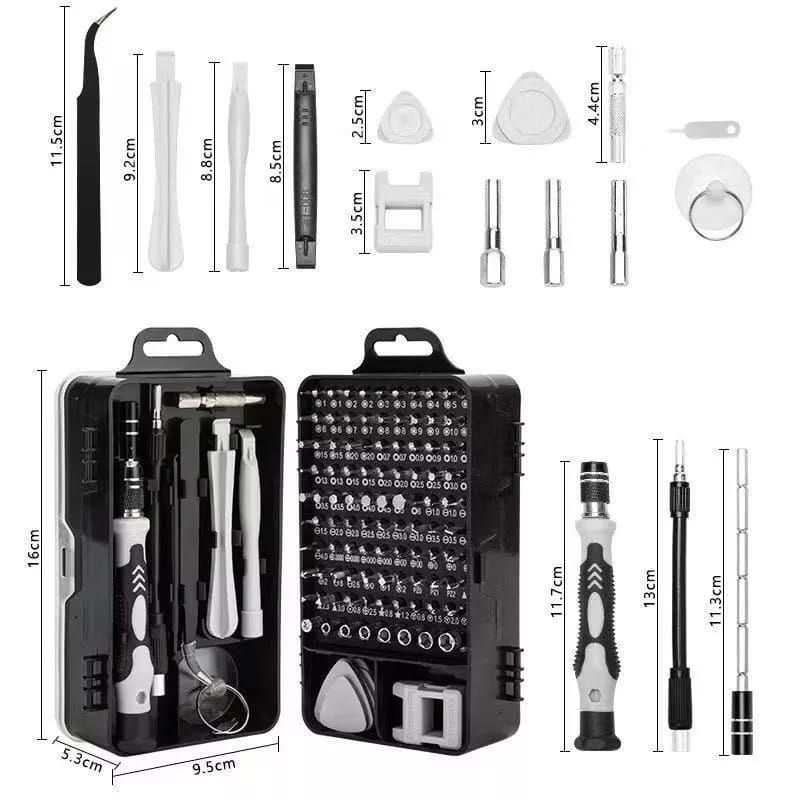 Jual {DS} Obeng Set 115 in 1 Smartphone Full Set Obeng Servis Laptop Komputer Jam Tangan Obeng ...