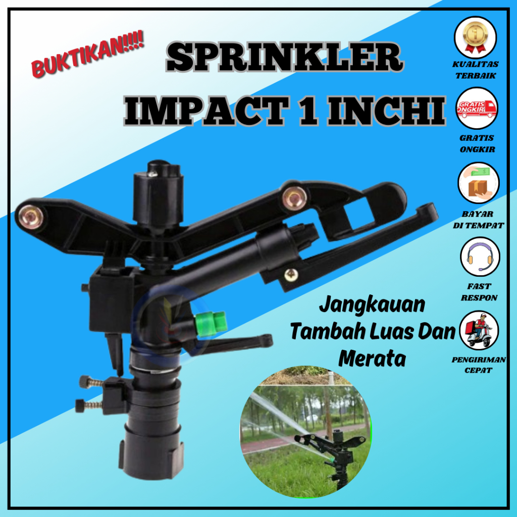 Jual Sprinkler Pertanian Sprinkler Sprinkle Air Taman Impack Rain Gun ...