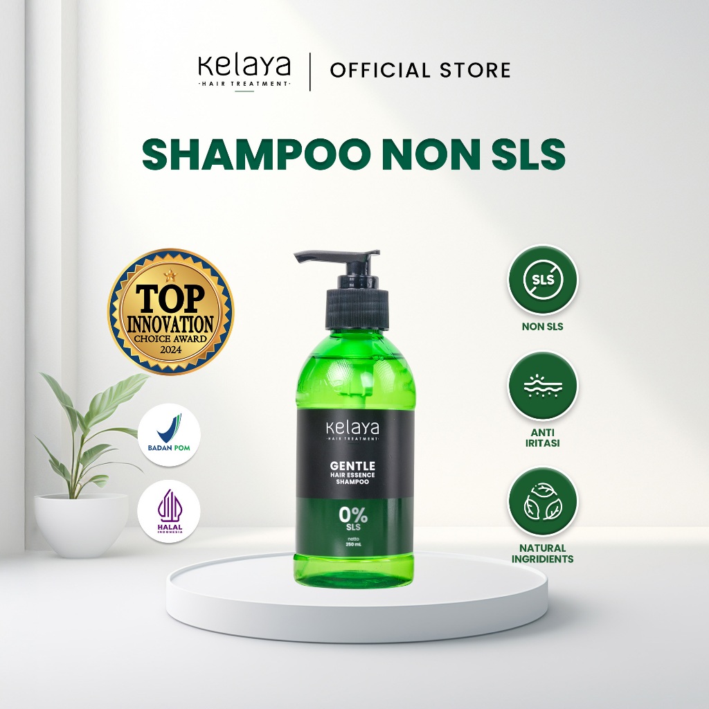 Jual Kelaya Shampoo Non SLS Gentle Hair Essence 250ml - Shampoo Rambut ...