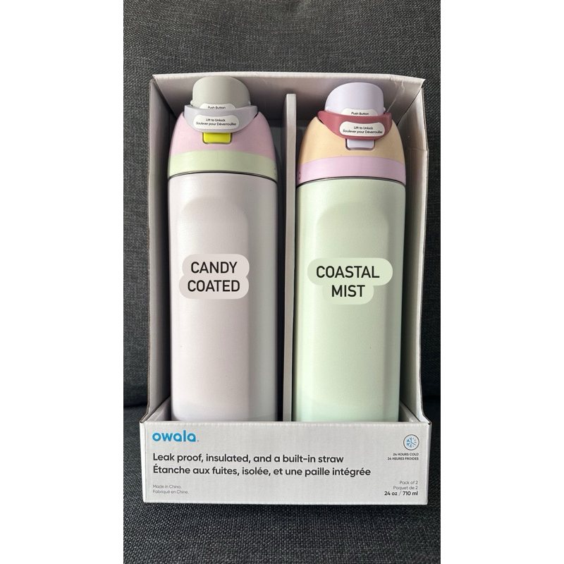 Jual READY STOCK, Owala Freesip 24oz Candy Coated / Coastal Mist ...