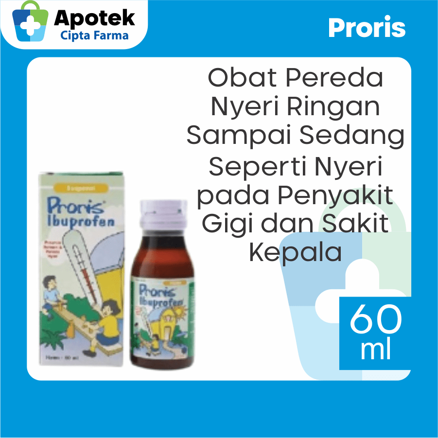 Jual Proris Ibuprofen Anak Suspensi Obat Ibuprofen Pereda Nyeri Sakit ...