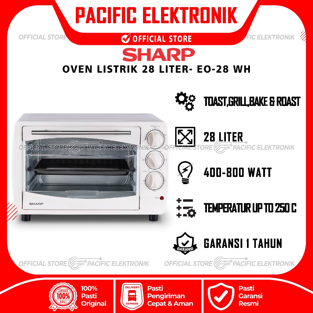 Jual Oven Listrik SHARP 28liter EO-28WH / 28WH | Shopee Indonesia