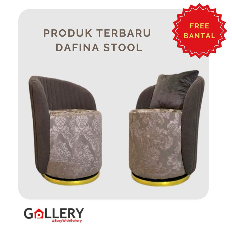 Jual DAFINA STOOL BANTAL sofa bulat kursi bulat sofa minimalis kursi ...