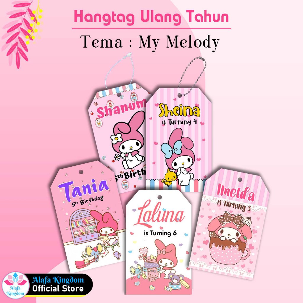 Jual Alafakingdom 8Pcs Hangtag Ultah Ulang Tahun Birthday My Melody ...