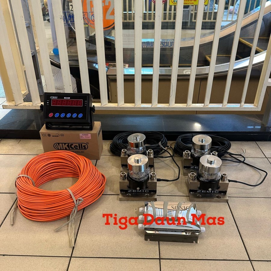Jual Paket Jembatan Timbang 4 PC Load Cell Zemic HM9A 30 Ton + Indikator Mk Cells MK5P ...