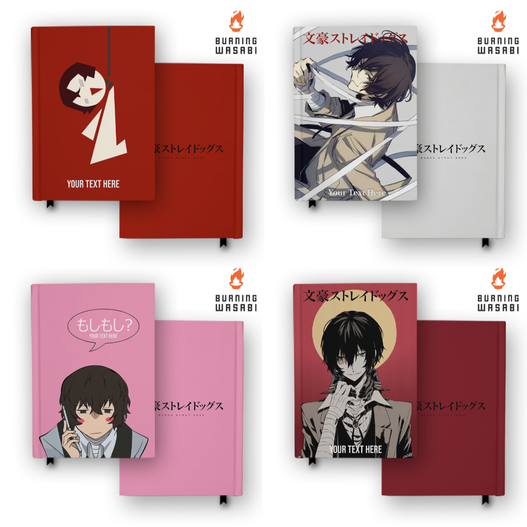 Jual Notebook Osamu Dazai Anime Buku Hardcover Bungou Stray Dogs Custom ...