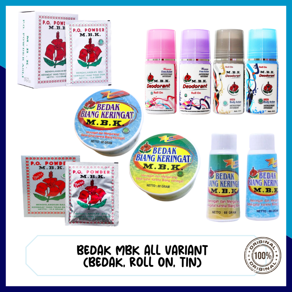 Jual BEDAK MBK ALL VARIANT | ROLL ON | POWDER | TIN | | Shopee Indonesia