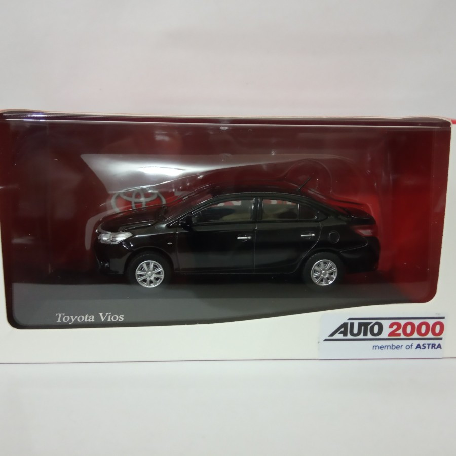 Jual Diecast Toyota Vios hitam paper box Auto 2000 bahan besi harga ...