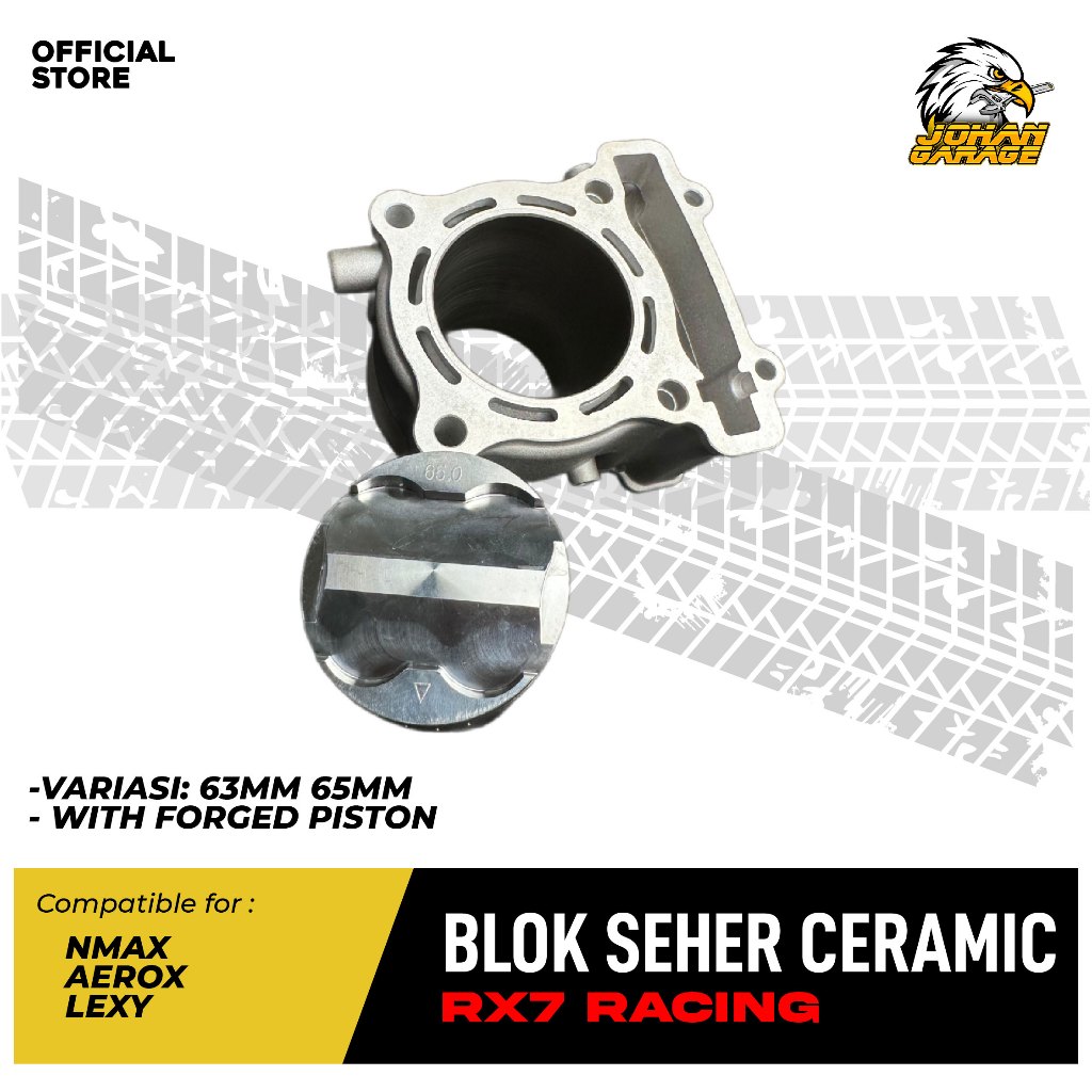 Jual Blok Seher Rx7 Racing Nmax Aerox Lexy R15 V3 63mm 65mm Keramik ...